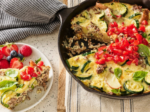 BEEF AND VEGGIE FRITTATA - Country Natural Beef