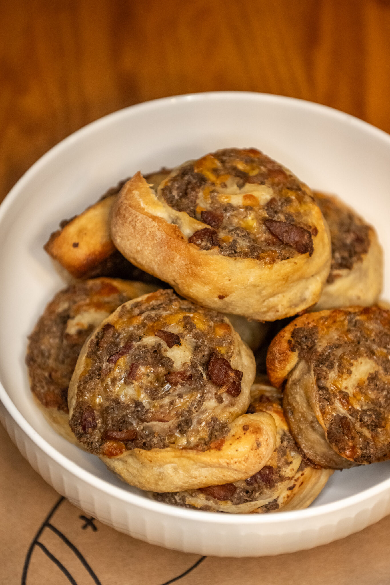Garlic Butter Bacon Cheeseburger Rollups - Country Natural Beef